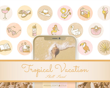 Moonlight Isle | Design with Unique Texture of Art