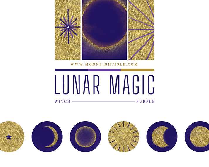 Lunar Magic - Purple Gold | Instagram Story Highlight Icon – Moonlight Isle