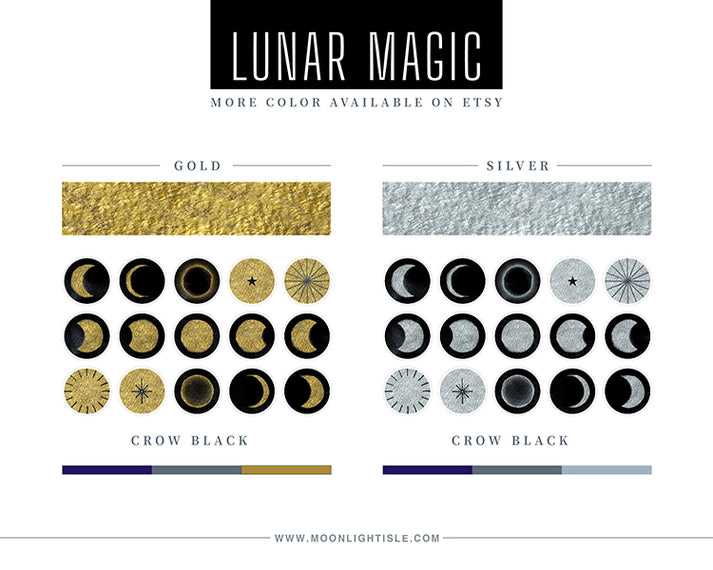 Lunar Magic - Black Gold | Instagram Story Highlight Icon – Moonlight Isle